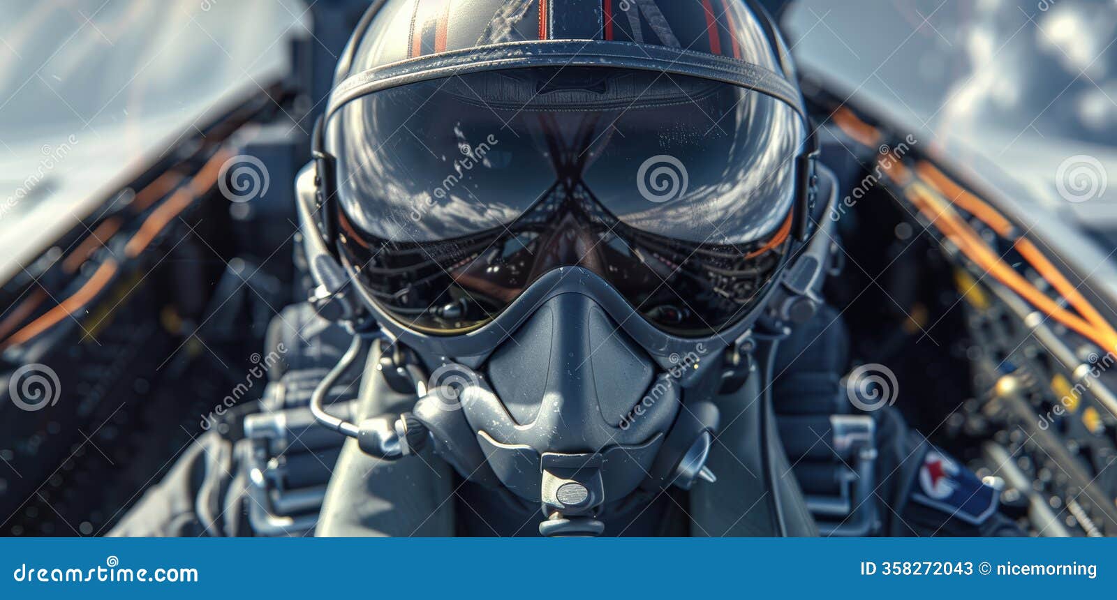 Pilot in Flight. Created by Generative Artificial Intelligence Stock Image - Image of airshow ...