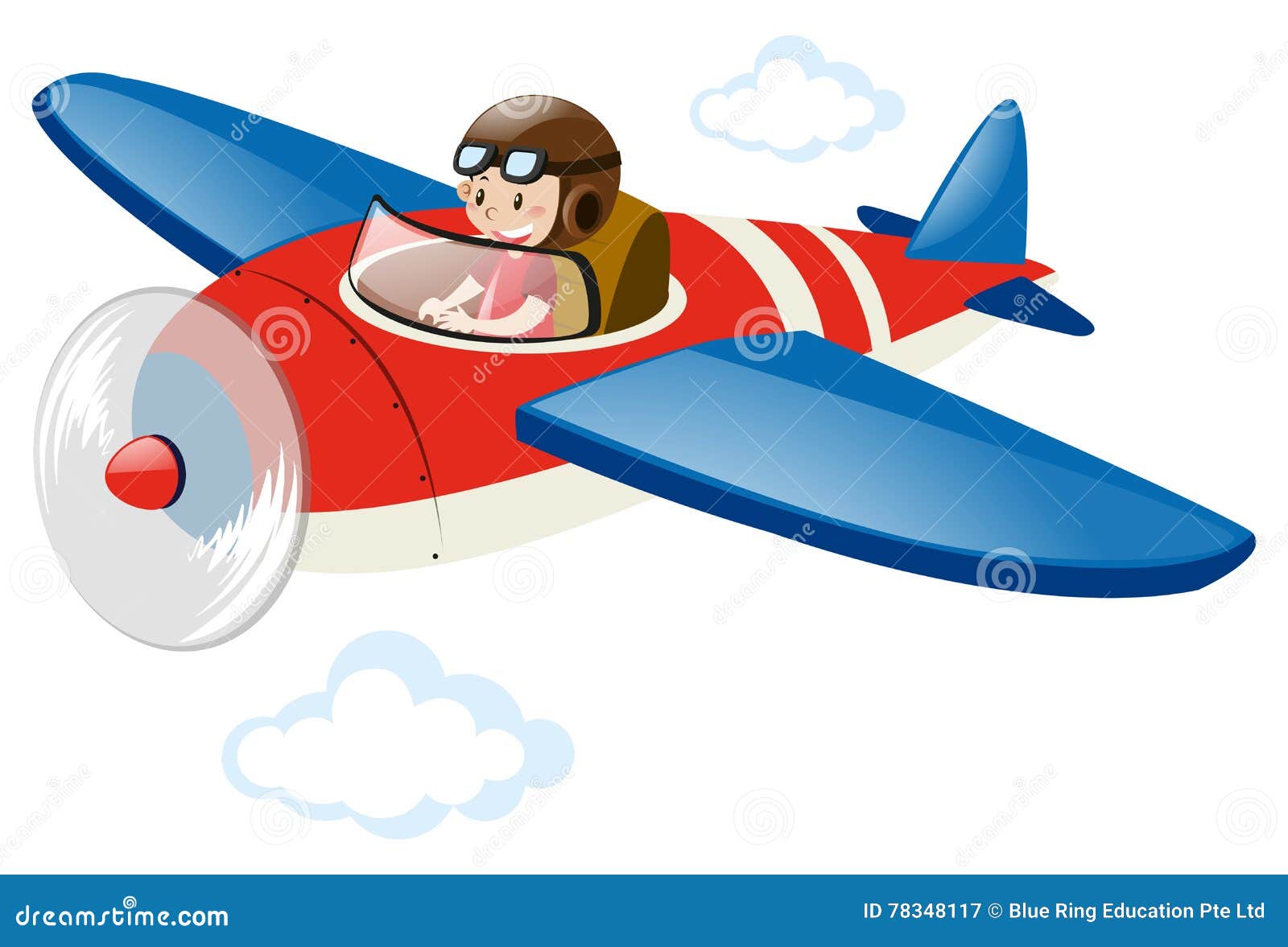 Pilot Flying Jet Over Waterfall Cartoon Vector | CartoonDealer.com ...
