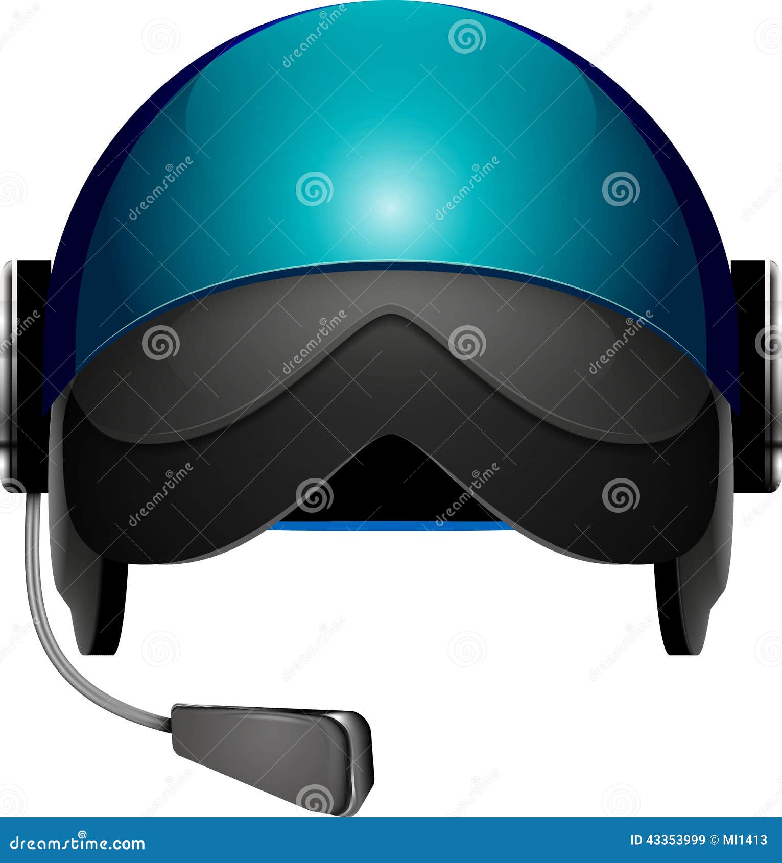 Pilot helmet stock vector. Illustration of plan, painted - 43353999