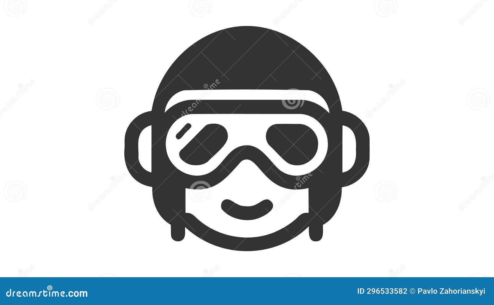 Pilot Helmet Icon. Airforce, Army Symbol - Vector Stock Vector ...