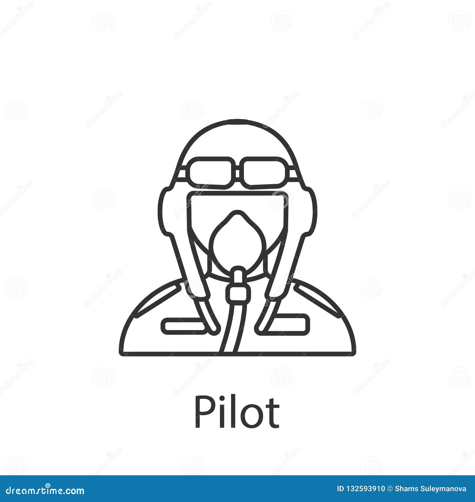 Pilot Icon. Element of Profession Avatar Icon for Mobile Concept and ...