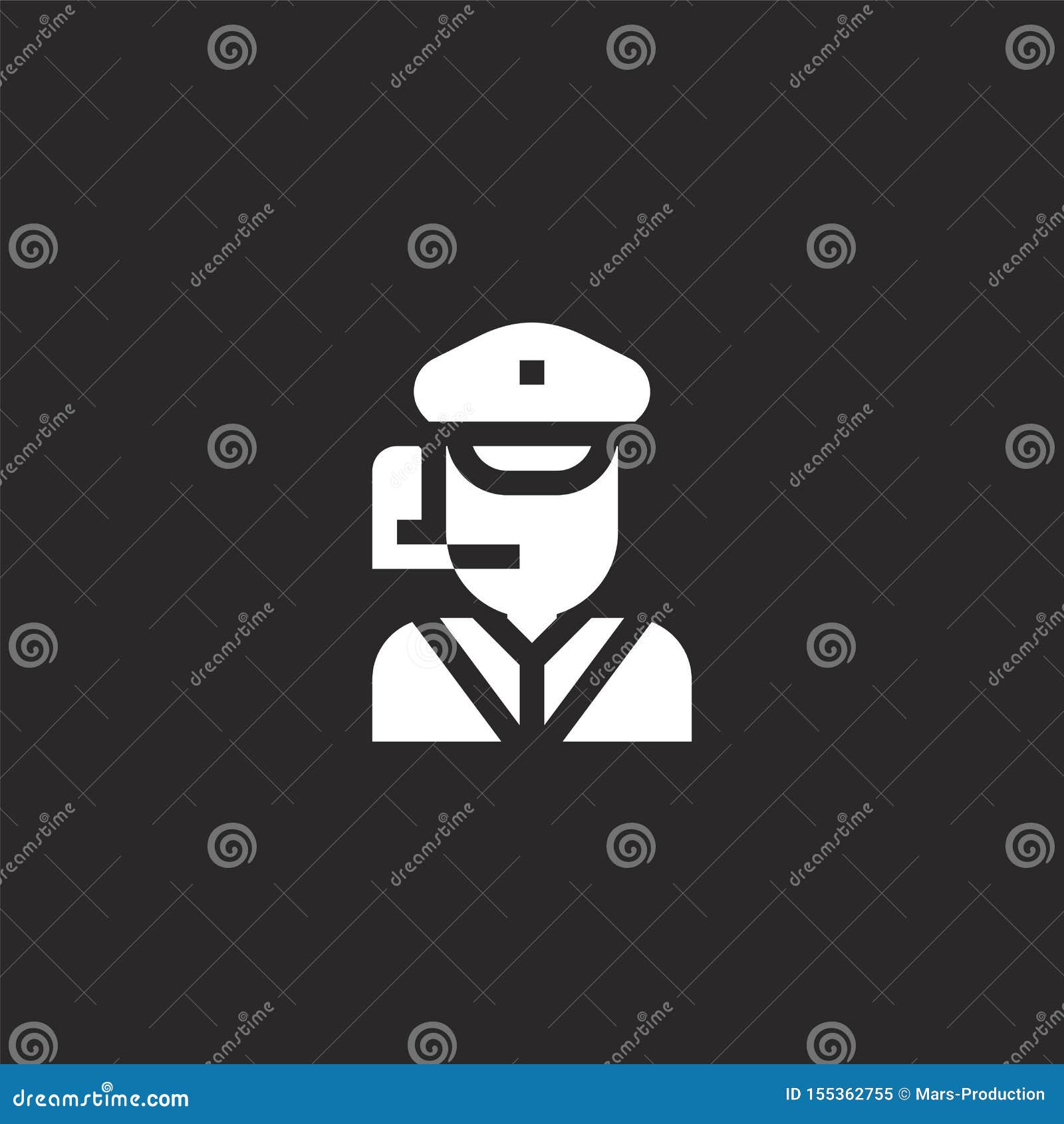 Pilot Icon. Filled Pilot Icon for Website Design and Mobile, App ...