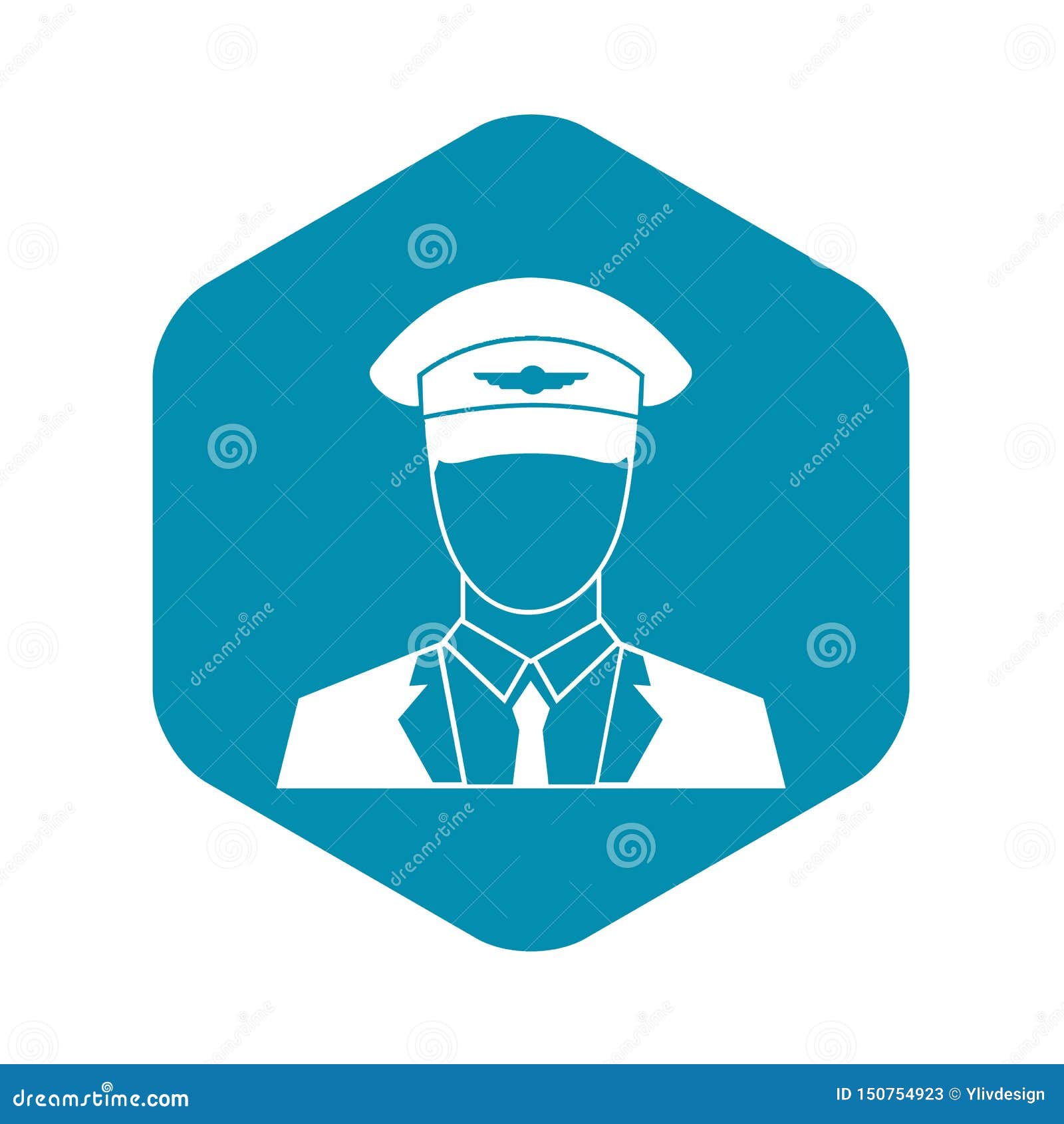 Pilot Icon. Monochrome Style Design From Professions Icon Collection ...