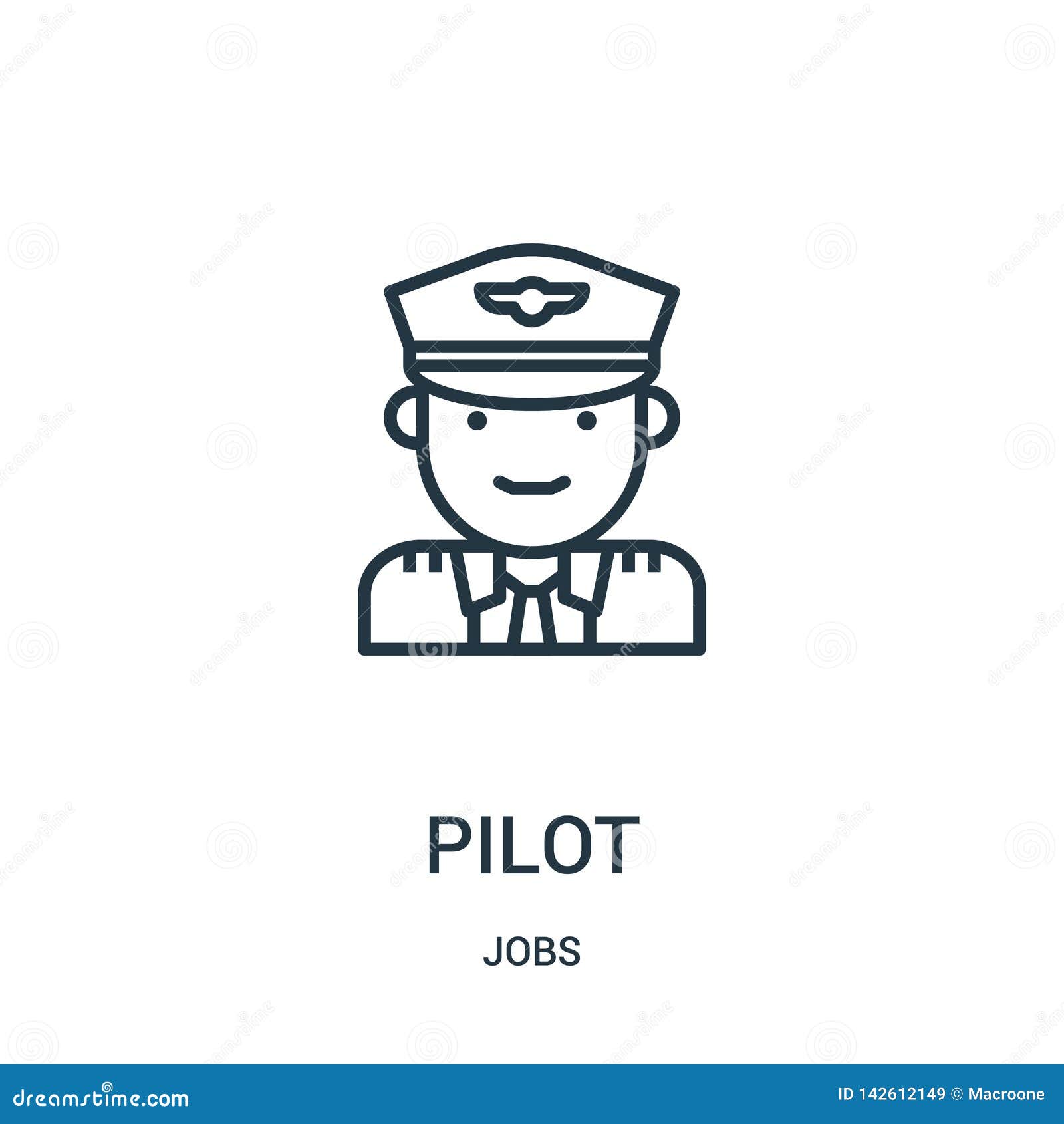 Pilot Icon Vector from Jobs Collection. Thin Line Pilot Outline Icon ... Pilot Icon Vector from Jobs Collection. Thin Line Pilot Outline Icon ...