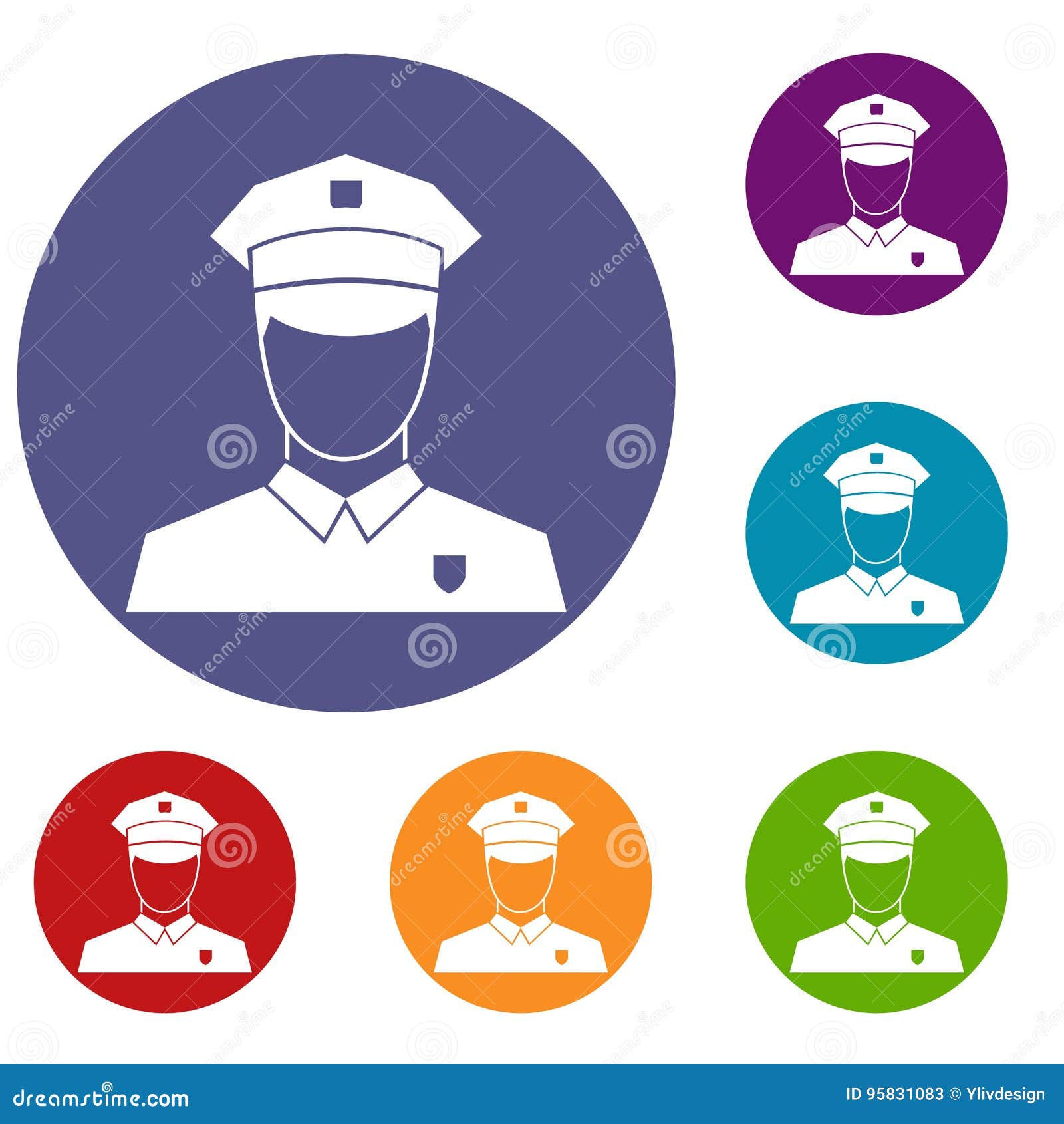 Pilot icons set stock vector. Illustration of green, isolated - 95831083