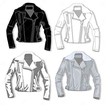 Pilot Jacket. Bomber. Vector. Stock Vector - Illustration of grunge ...