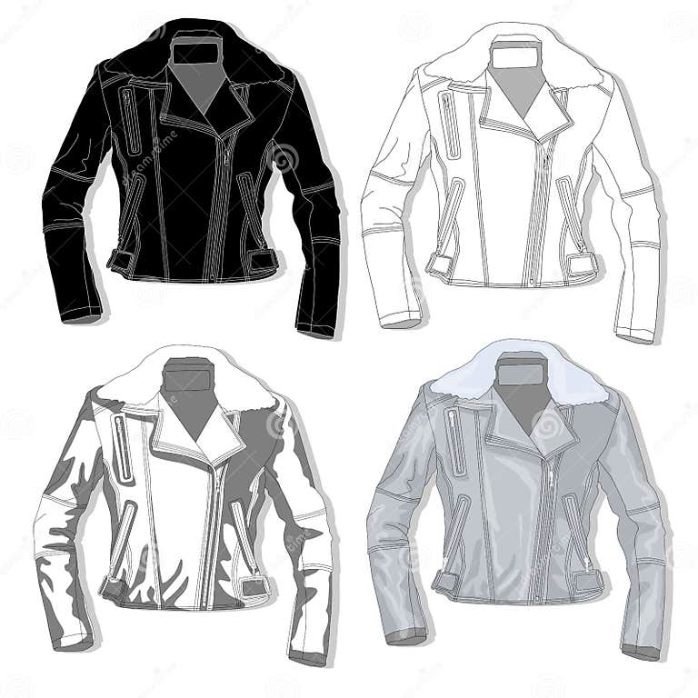 Pilot Jacket. Bomber. Vector. Stock Vector - Illustration of grunge ...