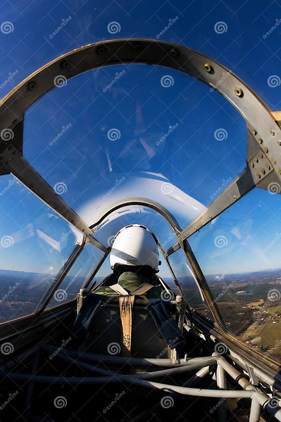 Pilot, John Shell, Jr. in the Curtis P-36 Hawk Stock Photo - Image of ...
