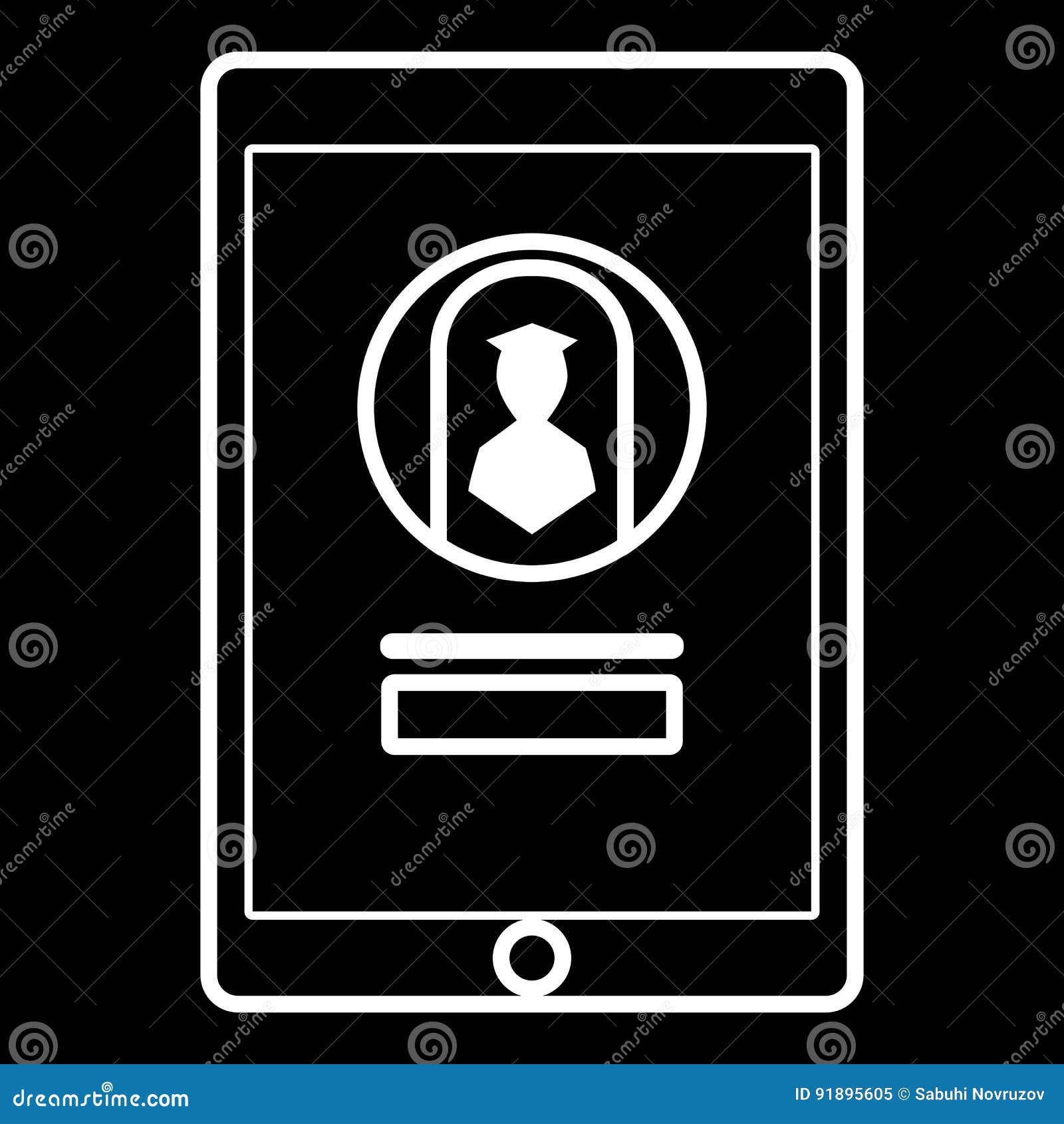 Pilot License Identification Vector Icon. Stock Vector - Illustration ...