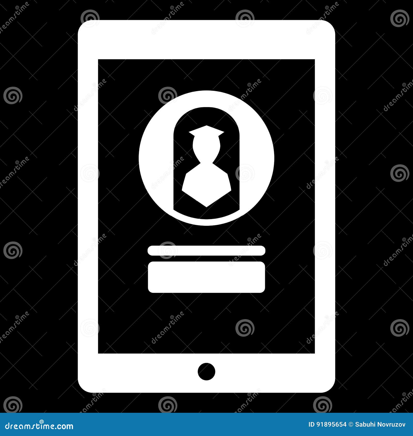 Pilot License Identification Vector Icon. Stock Vector - Illustration ...