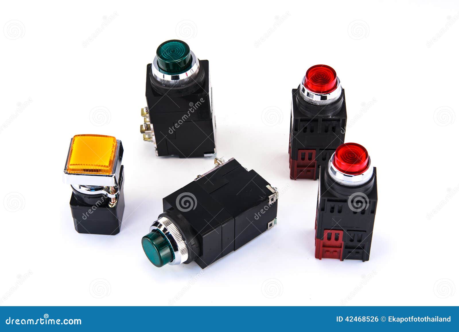 Pilot light switch stock photo. Image of generated, metallic - 42468526