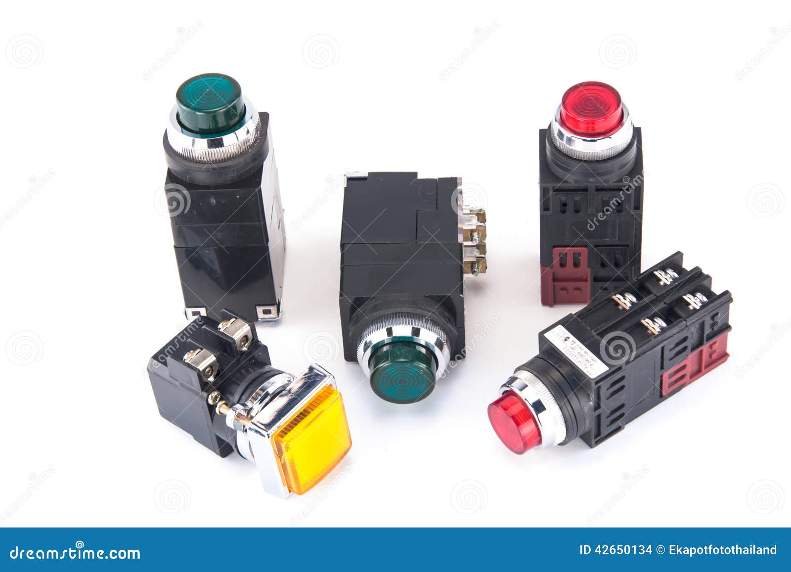 Pilot light switch stock photo. Image of electric, electrical - 42650134