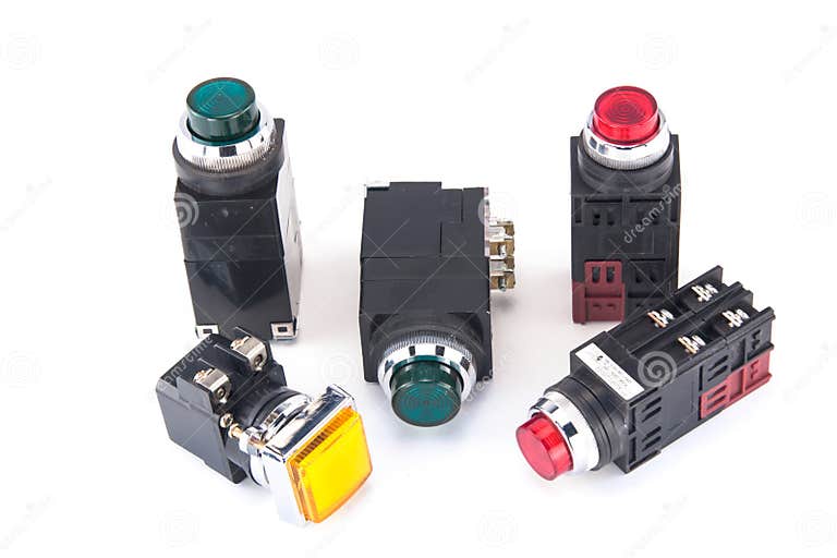 Pilot light switch stock photo. Image of electric, electrical - 42650134