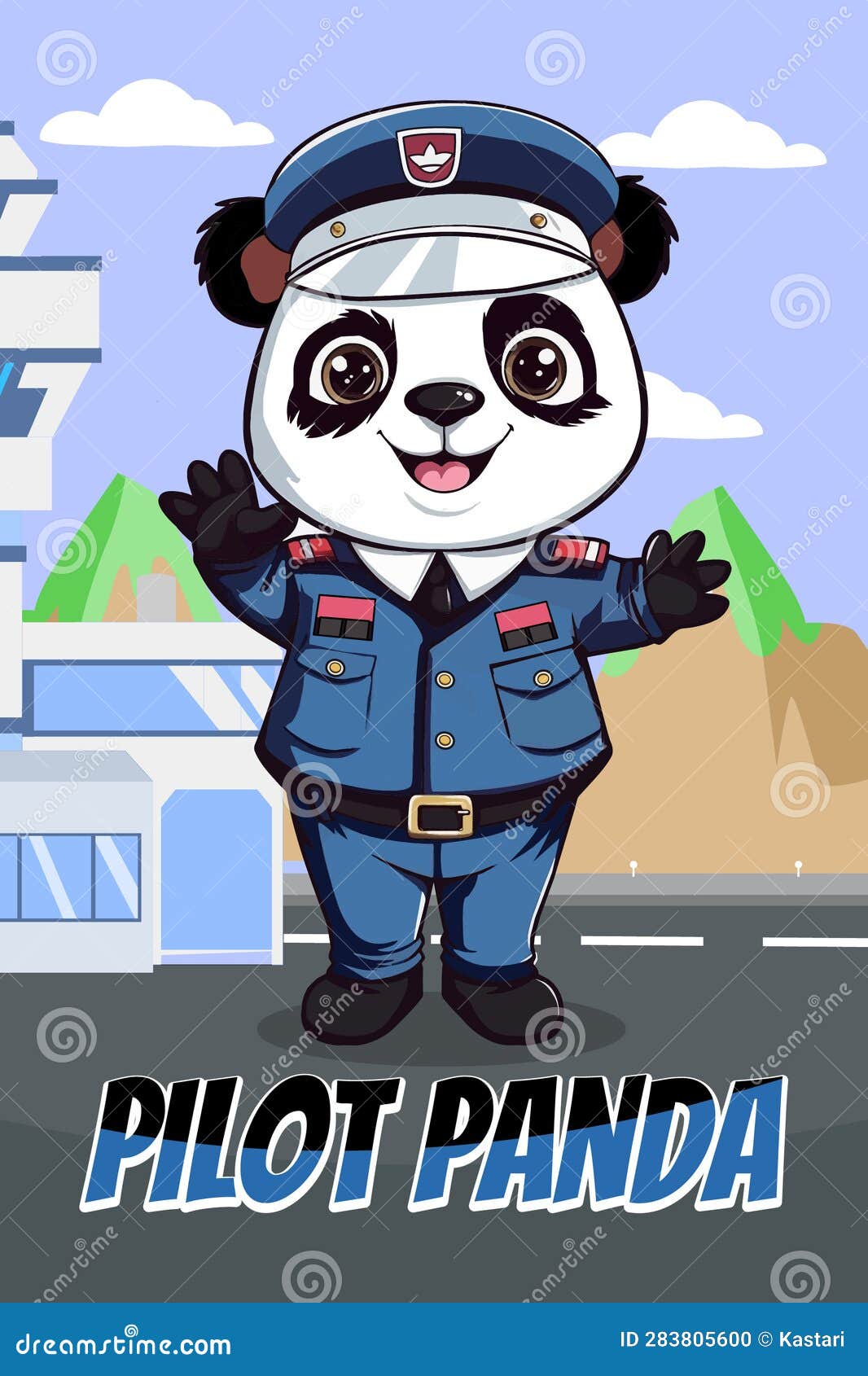 Vector Illustration, Pilot Panda, Animal Clipart Stock Vector ...