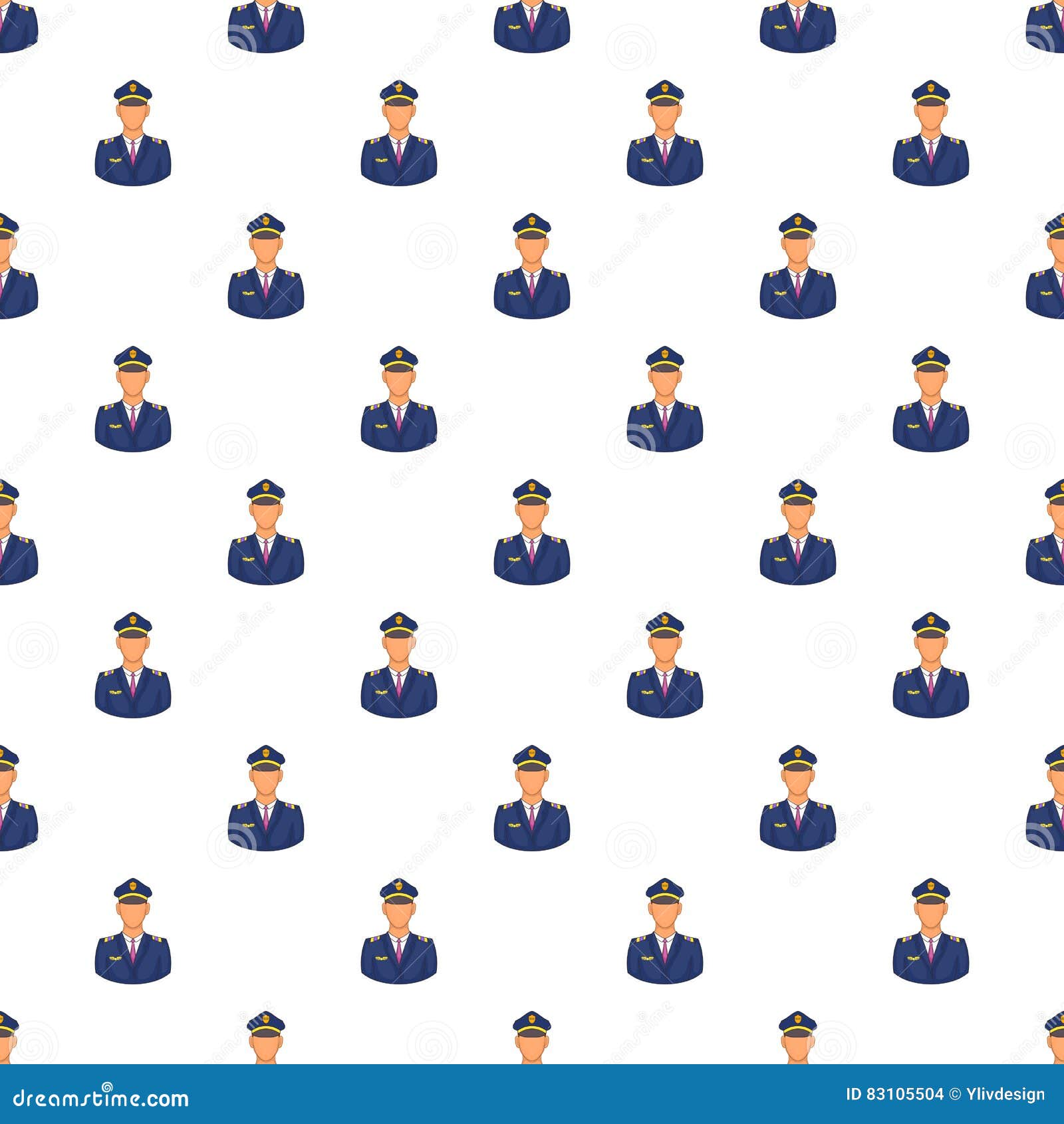 Pilot Pattern, Cartoon Style Stock Vector - Illustration of fabric ...