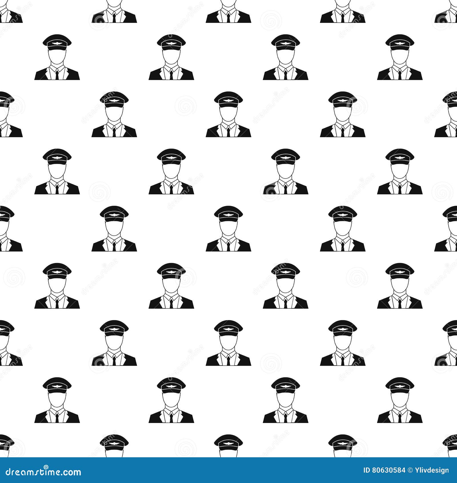 Pilot Pattern, Simple Style Stock Vector - Illustration of airline ...