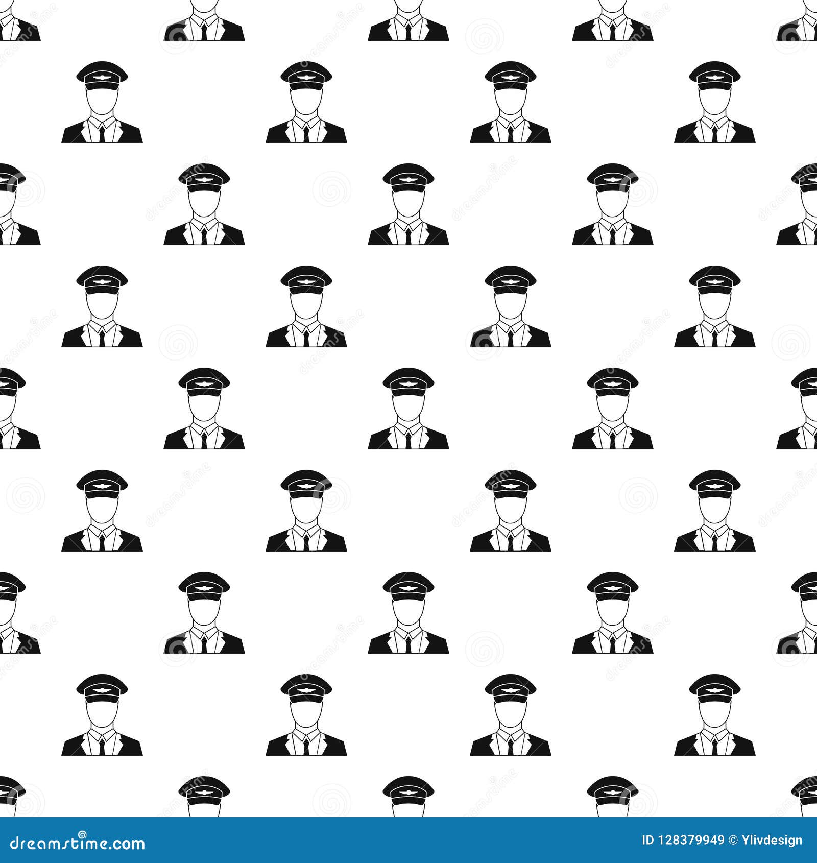 Pilot Pattern, Simple Style Stock Illustration - Illustration of ...