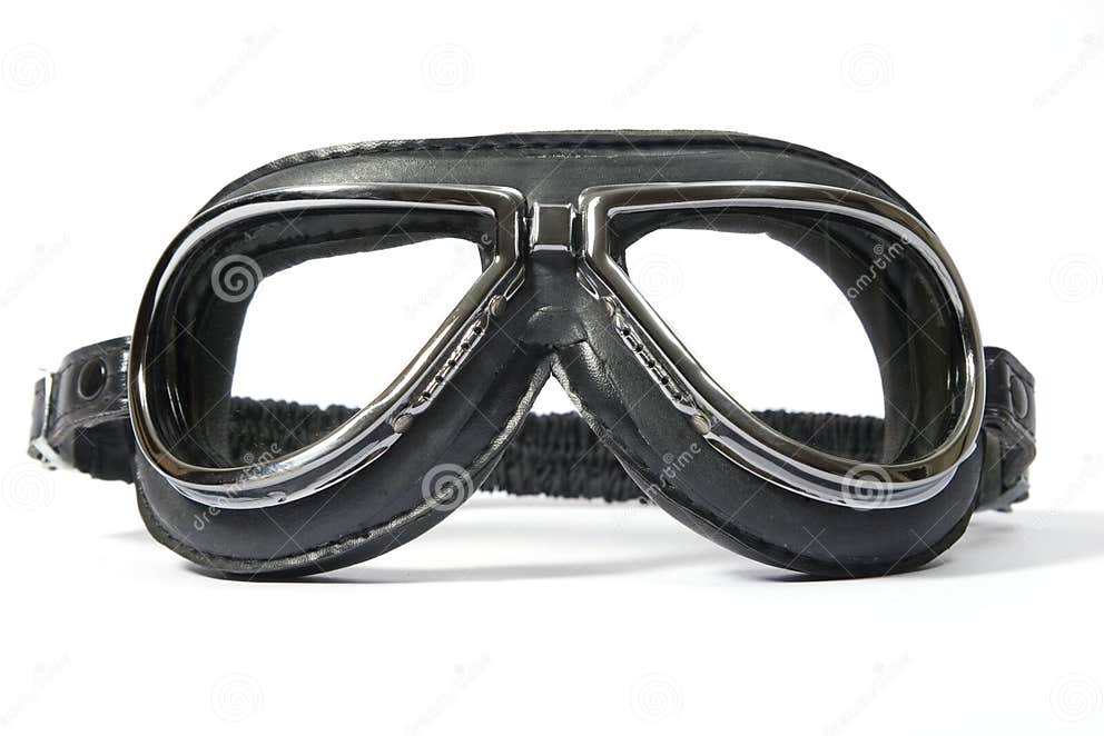 Pilot s goggles stock image. Image of biplane, black, adrenaline - 3135307