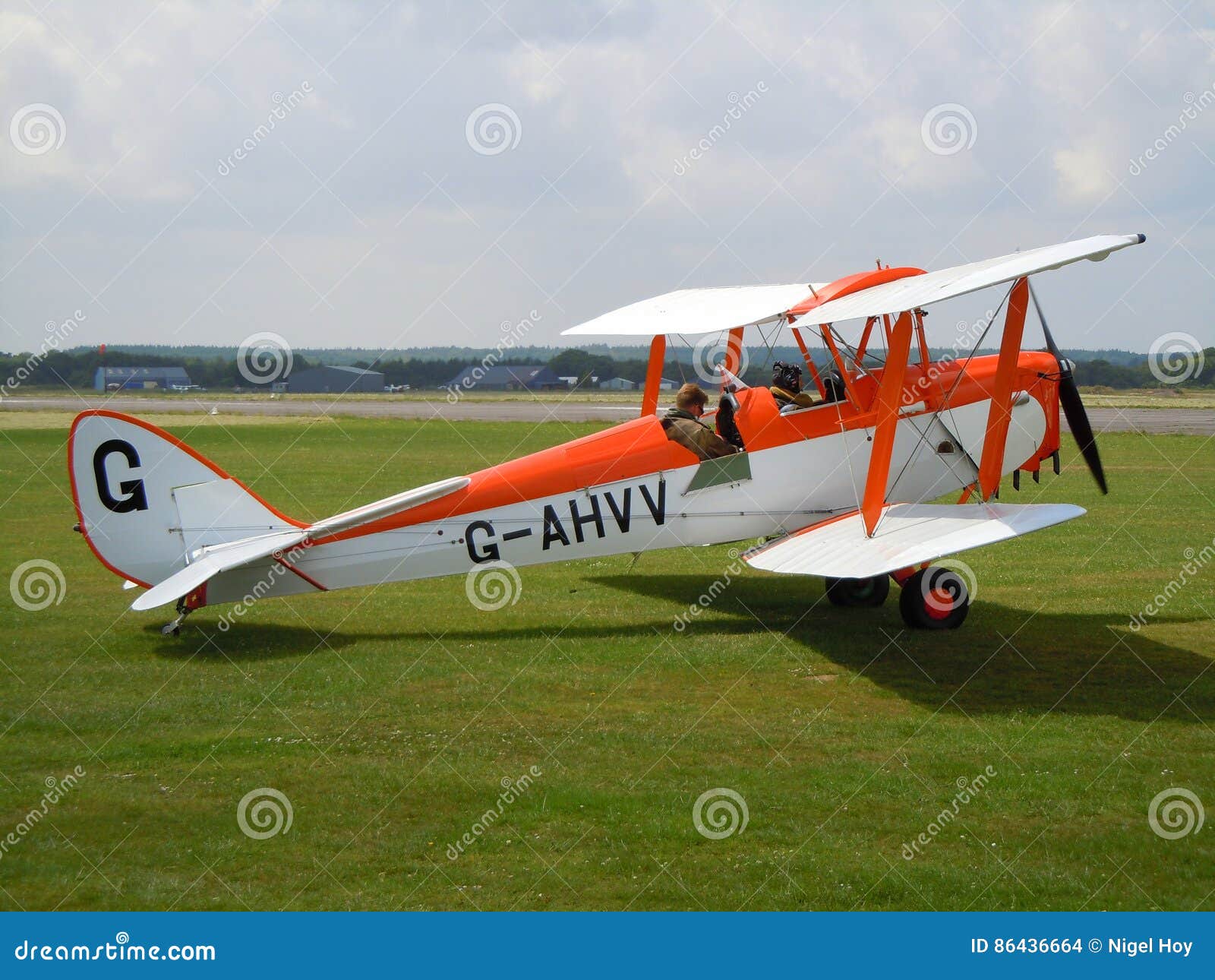 Pilot Training in Old Biplane Editorial Stock Image - Image of lesson ...