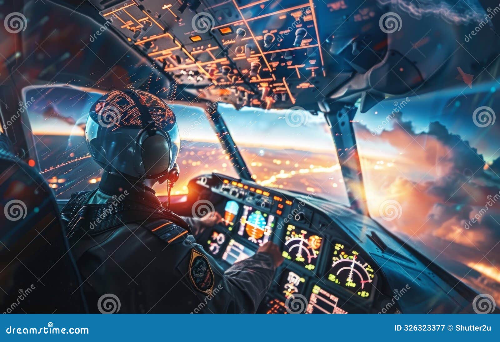 Pilot`s Head Emoticon With A Friendly Smile Doodle Kawaii. Doodle Icon ...