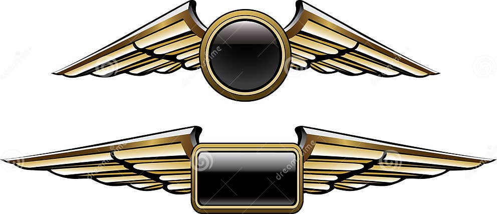 Pilot wings stock vector. Illustration of flight, transportation - 7837013