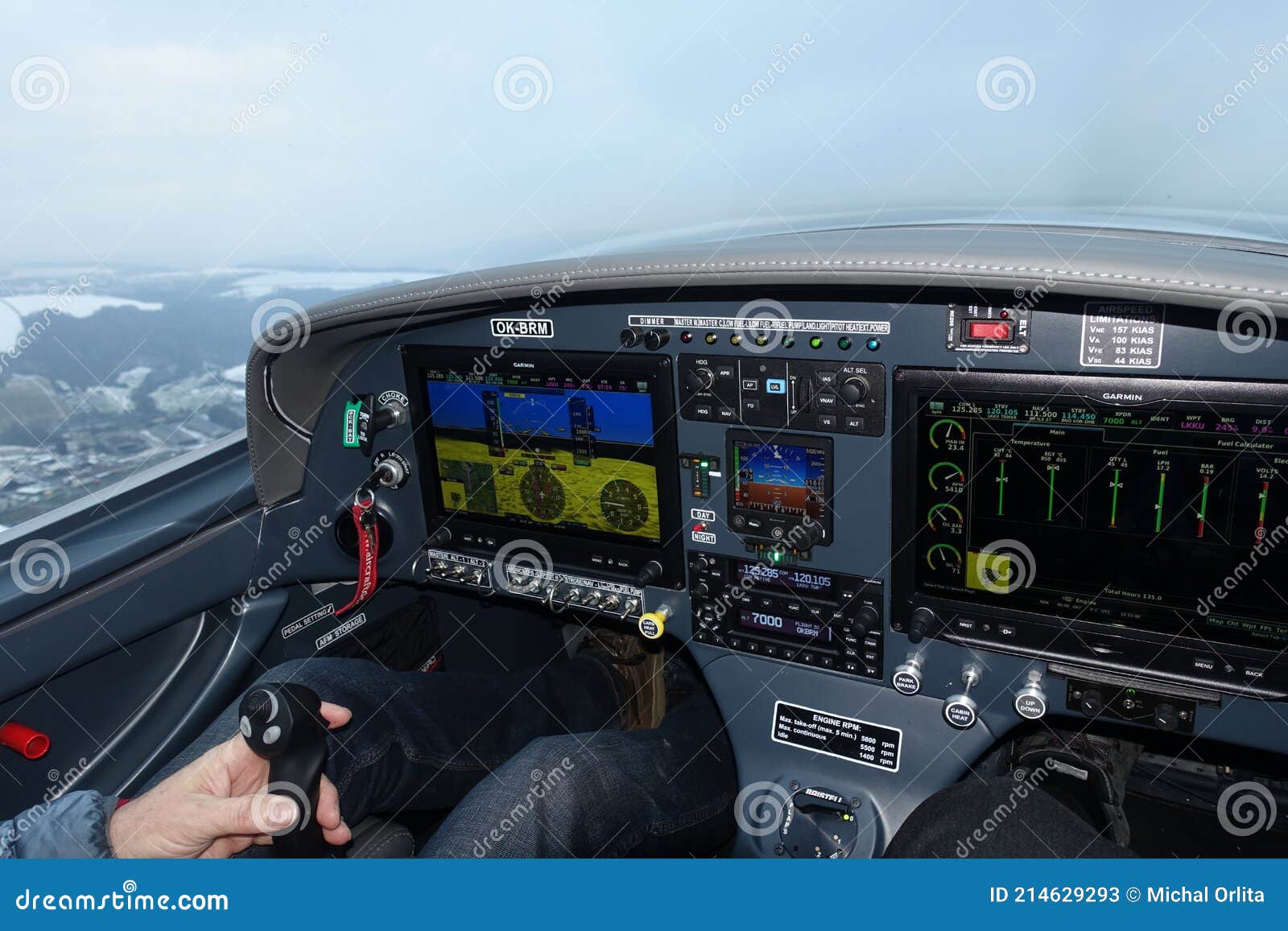 Pilot at work stock image. Image of aviation, cloud - 214629293