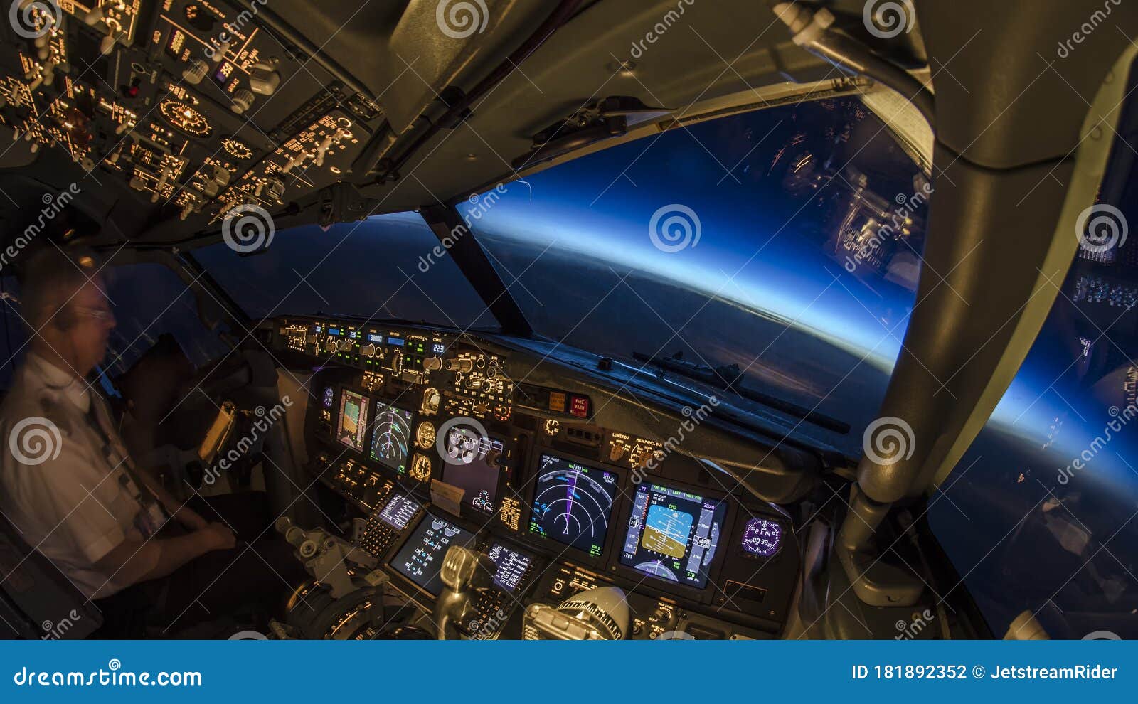 Flight Navigation Computer And Buttons And Switches In The Flightdeck ...
