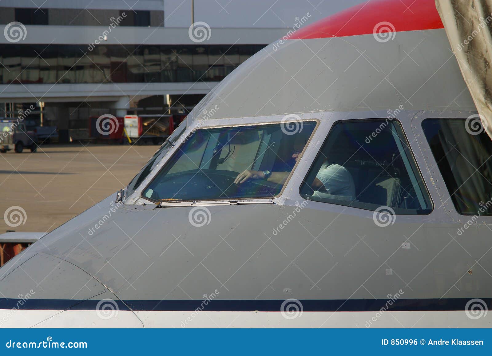 Pilot Working on Pre-flight Editorial Photo - Image of airliner ...