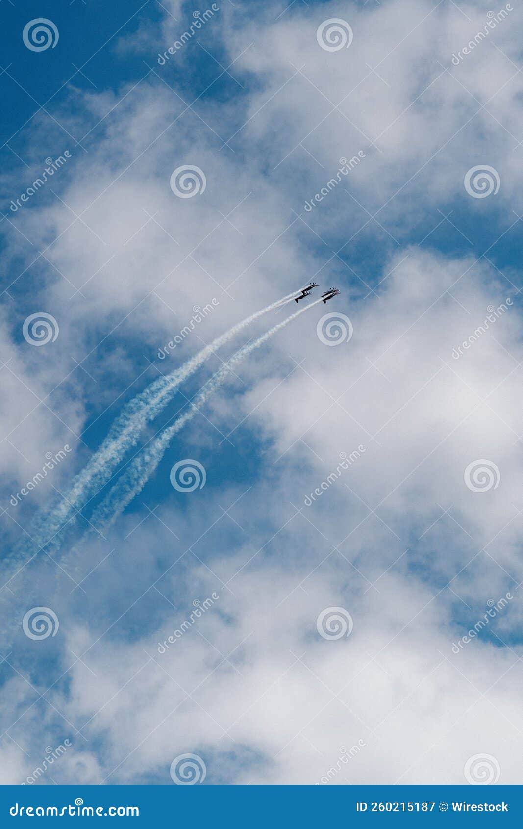 Pilotage of Spatial Maneuvering of Aircraft in the Sky Stock Image ...