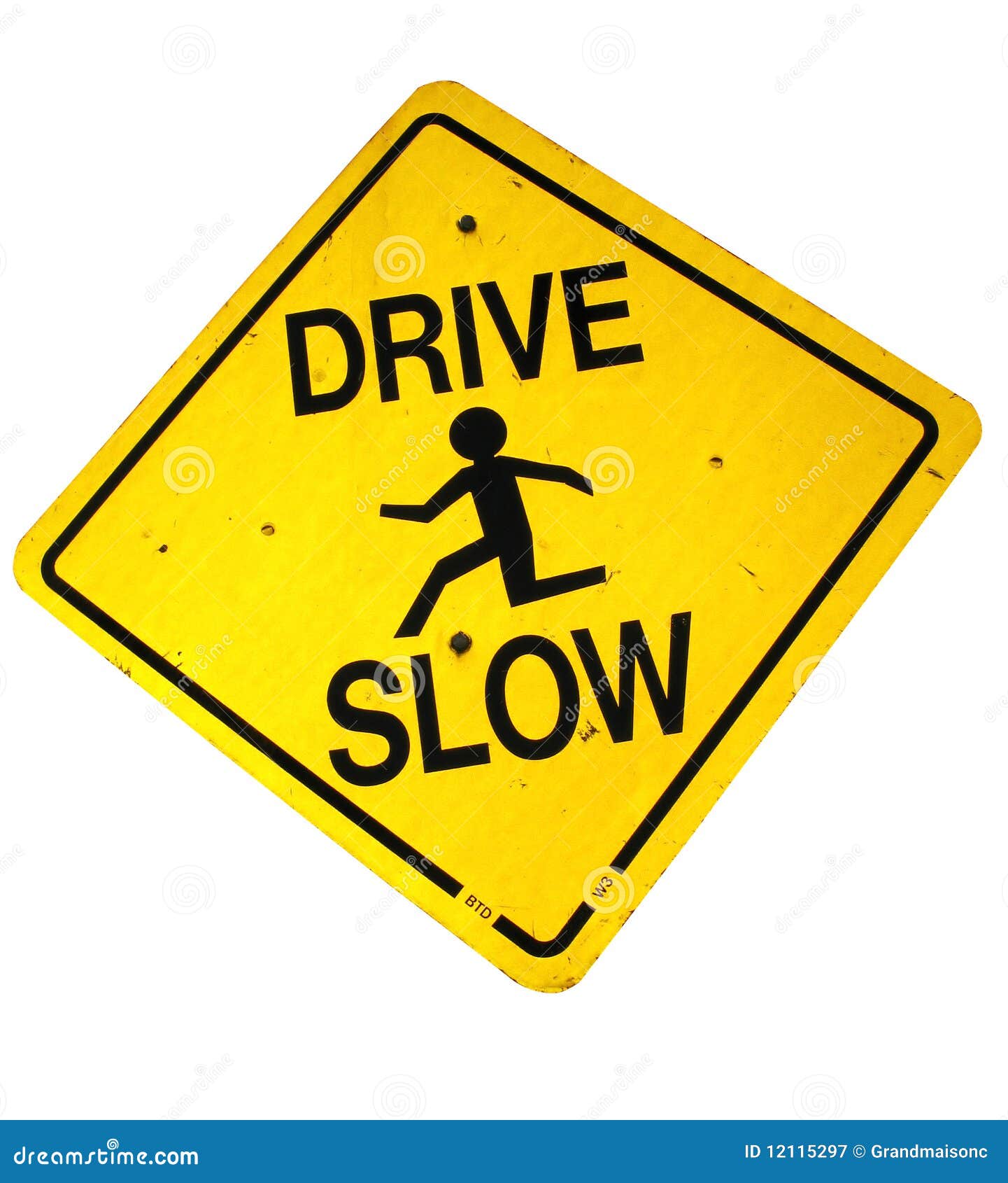 Pilotez le signe lent image stock. Image du silhouetté - 12115297