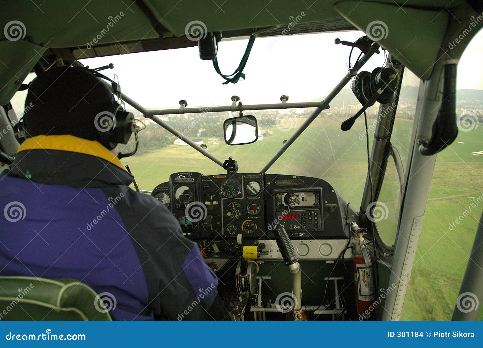 Piloting Small Plane stock photo. Image of flight, plane - 301184