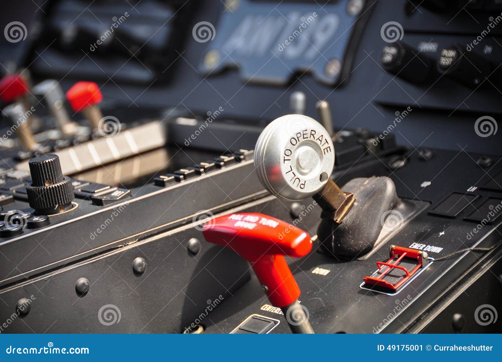 The Pilots Control Panel Inside a Passenger Airplane, Control Panel of ...