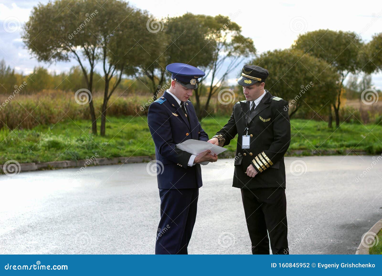 Pilots Flight Plan Aviator Check List Aircrew Professional Stock Photo ...