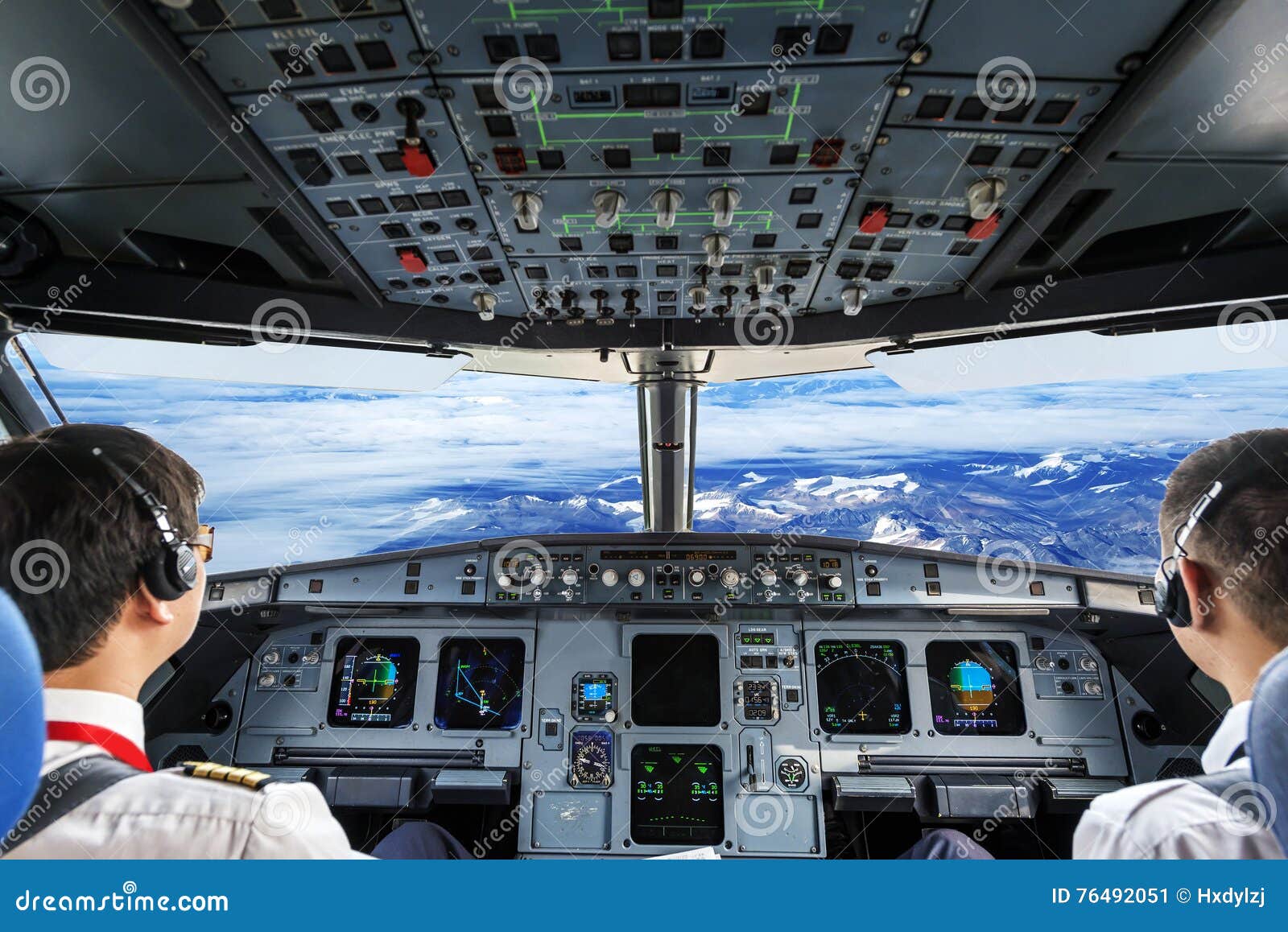 Pilots in the Plane Cockpit Editorial Photo - Image of navigation ...
