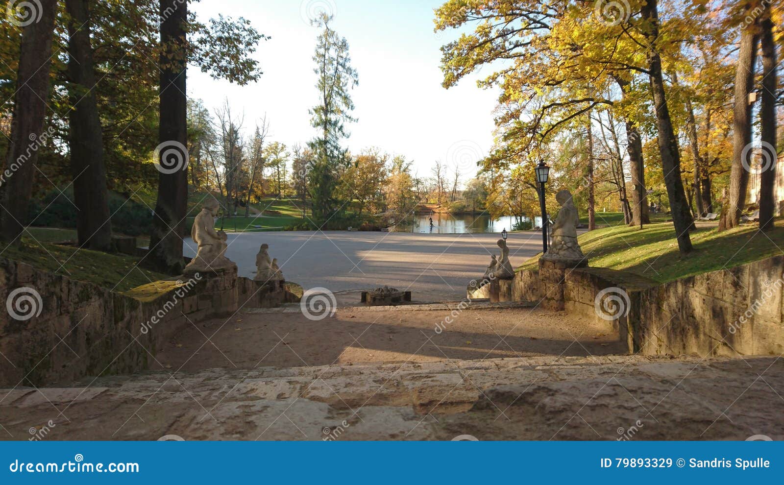 Pils park stock image. Image of autumn, pils, cesis, park - 79893329
