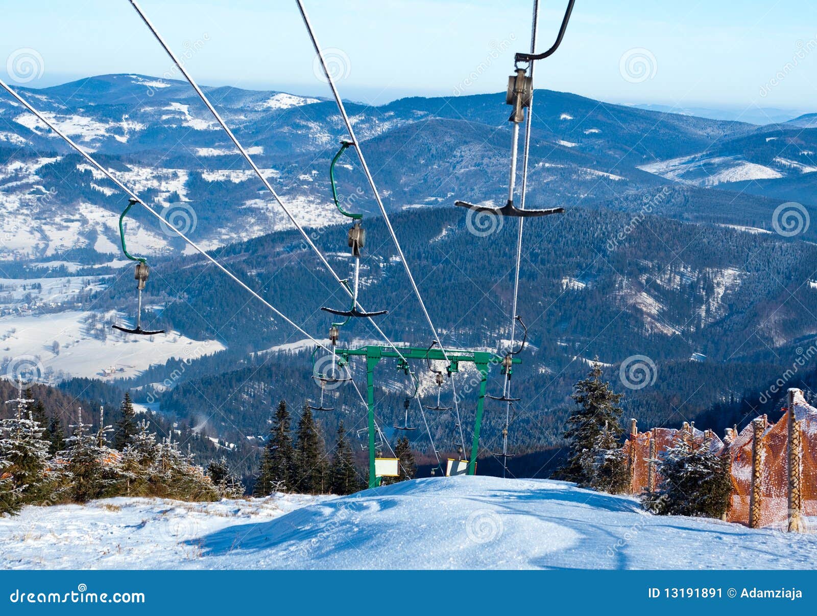 Pilsko, Poland stock image. Image of snow, blue, mountain - 13191891