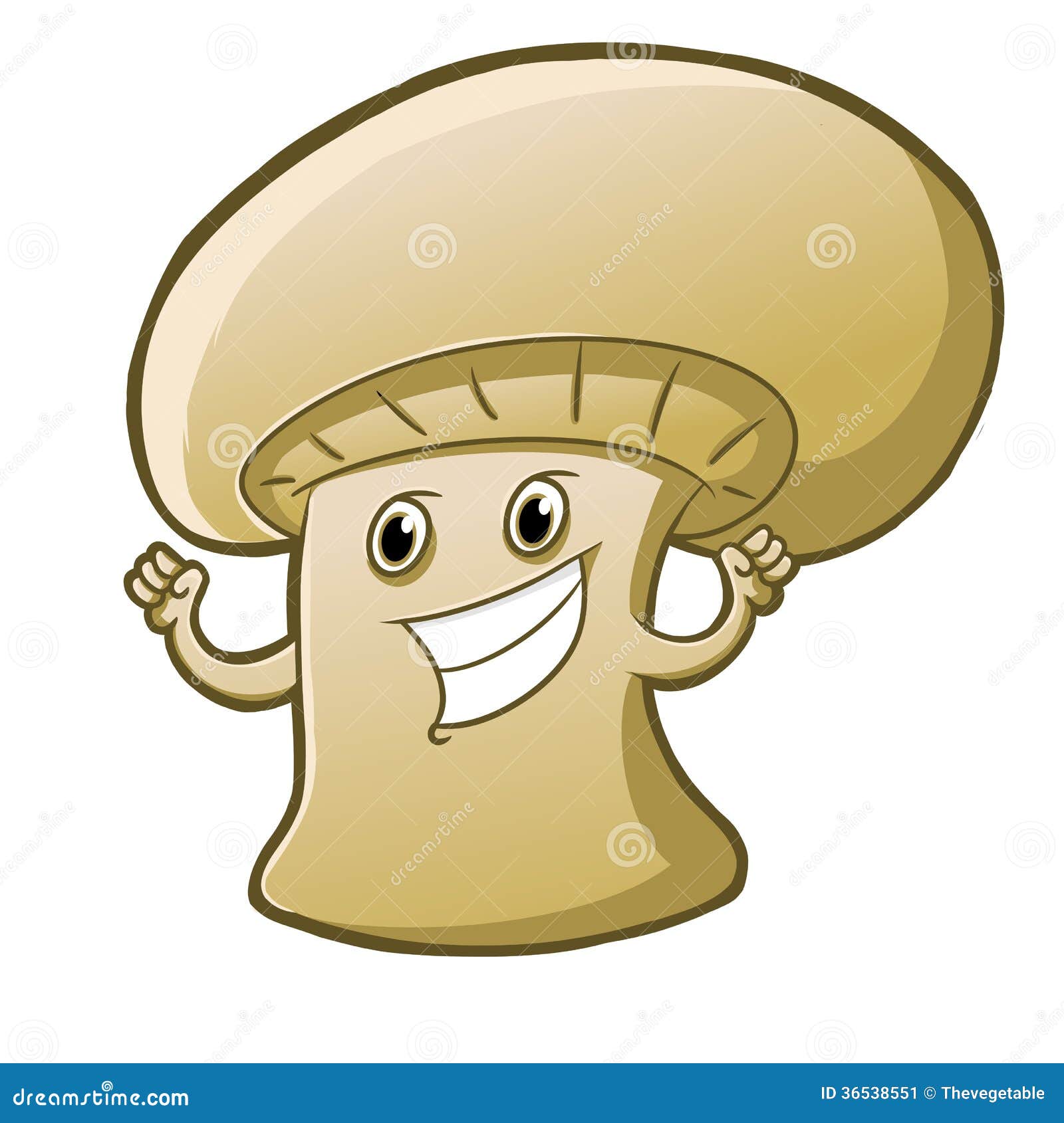 Pilz stock abbildung. Illustration von wachsen, glücklich - 36538551