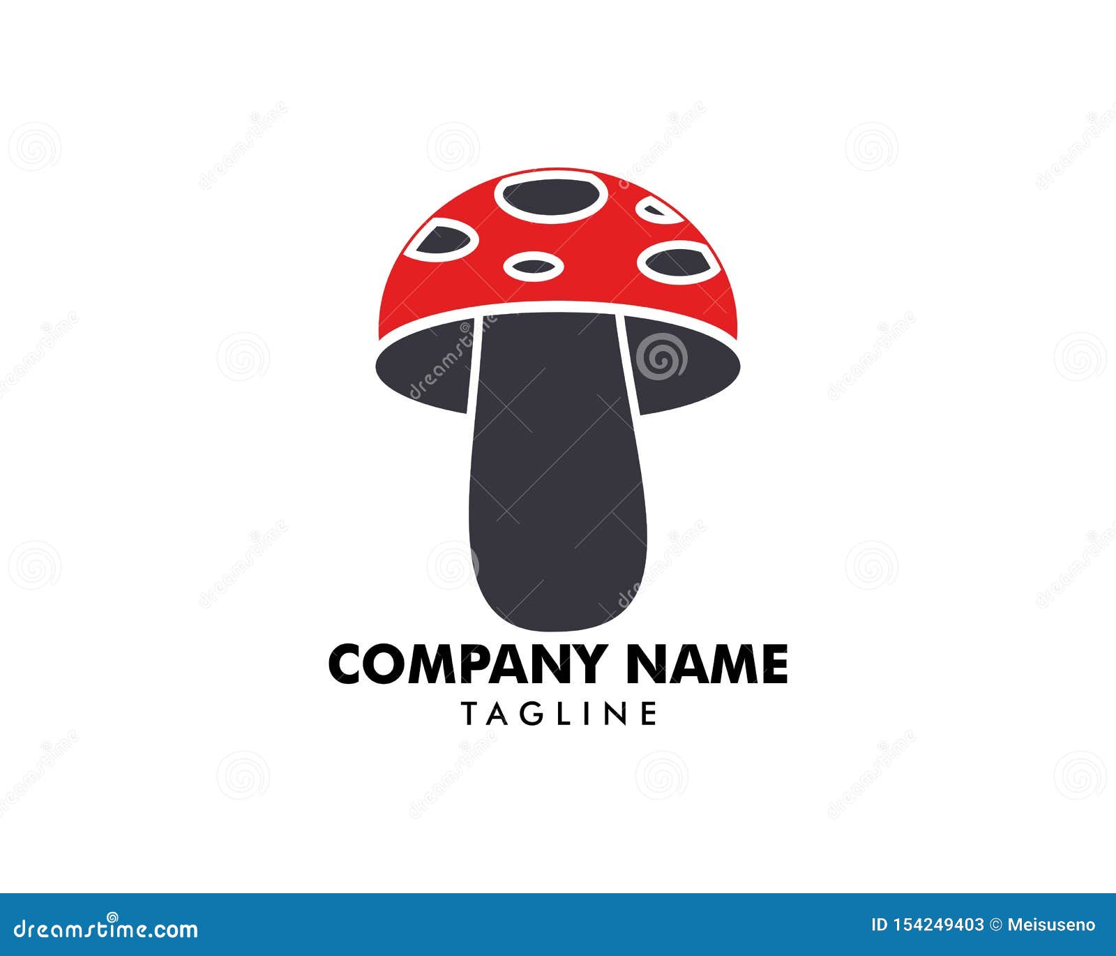 Pilz Logo Template Design Vector Vektor Abbildung - Illustration von ...