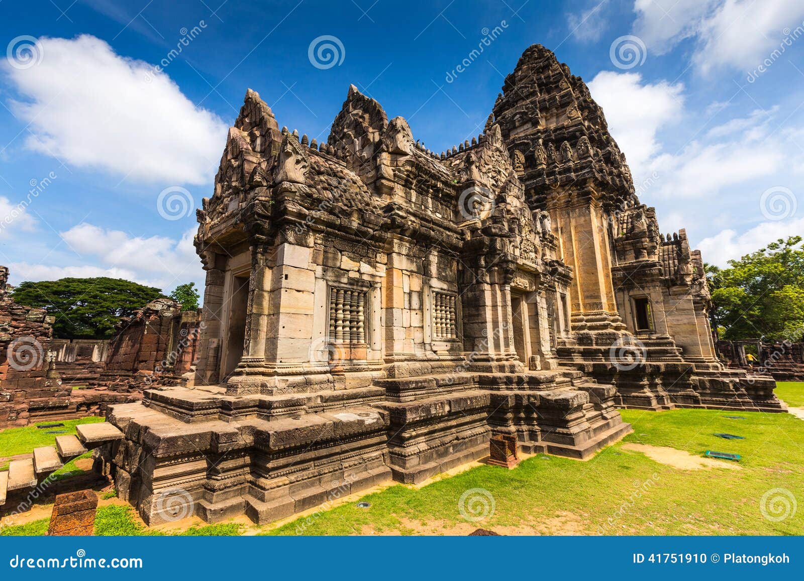 The Sculpture Of Pimai Castle Stock Photography | CartoonDealer.com ...