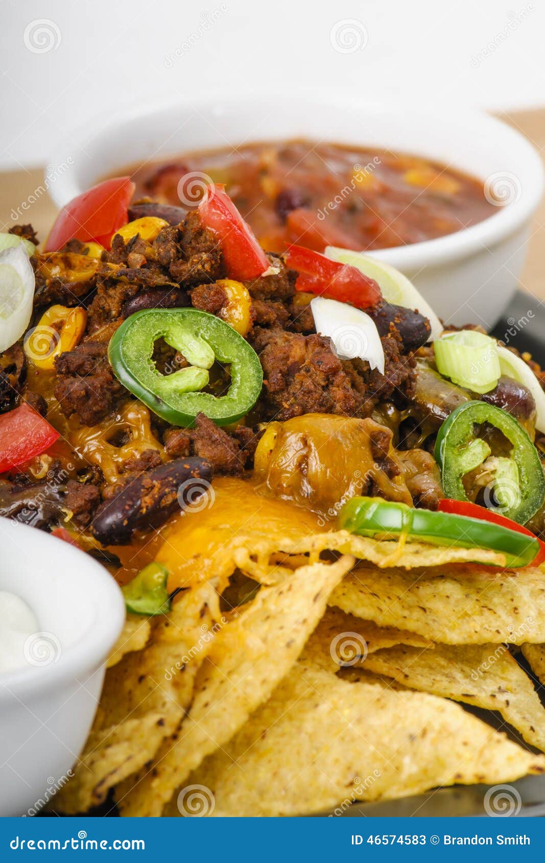 Piment-fromage Nacho Snack image stock. Image du sauce - 46574583