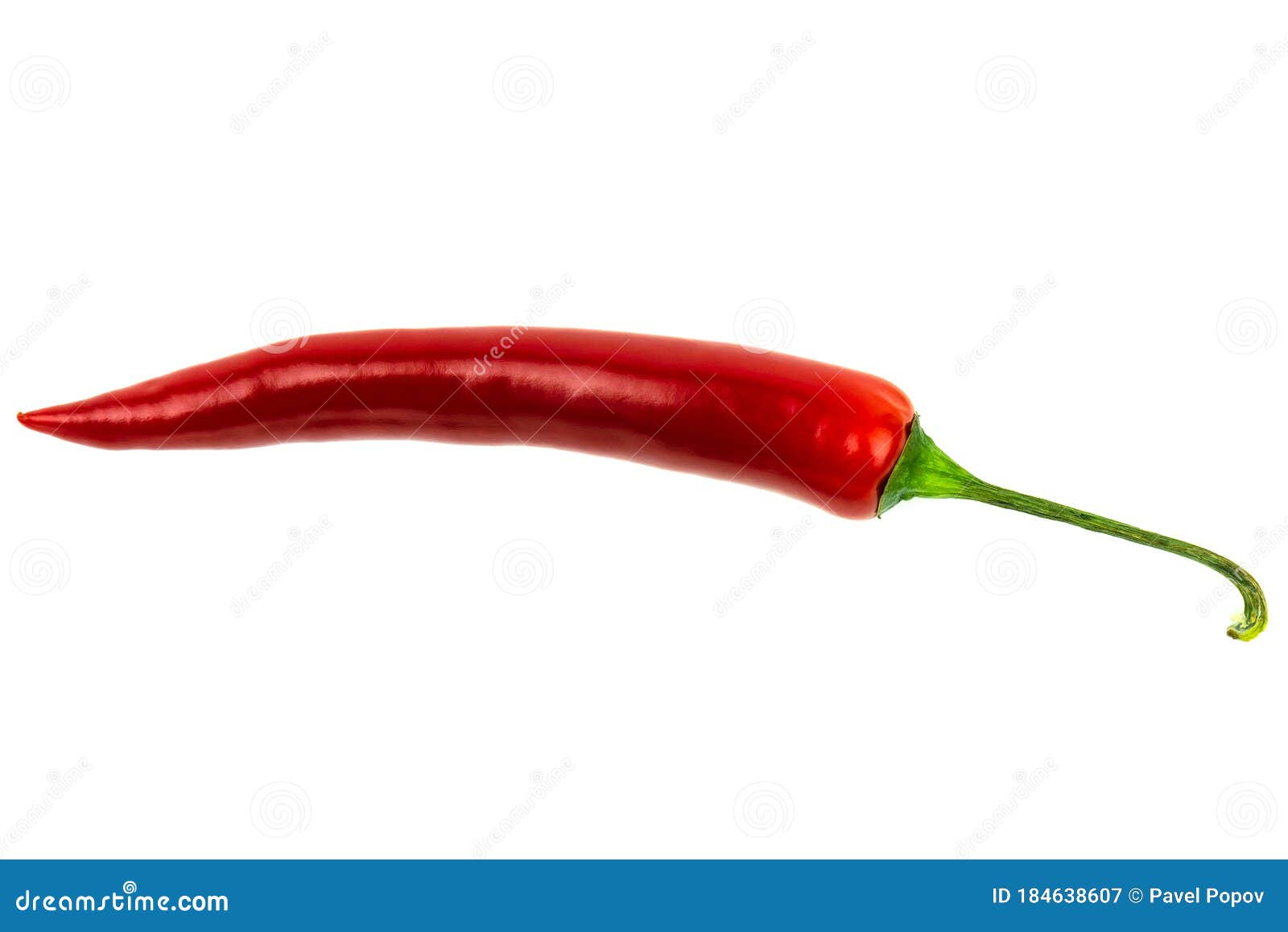 Piment Rouge Sur Fond Blanc Image stock - Image du risque, légume ...