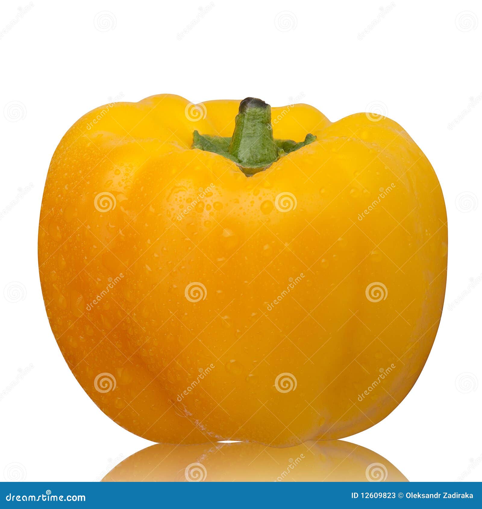 Pimenta Amarela Isolada No Branco Imagem de Stock - Imagem de ...