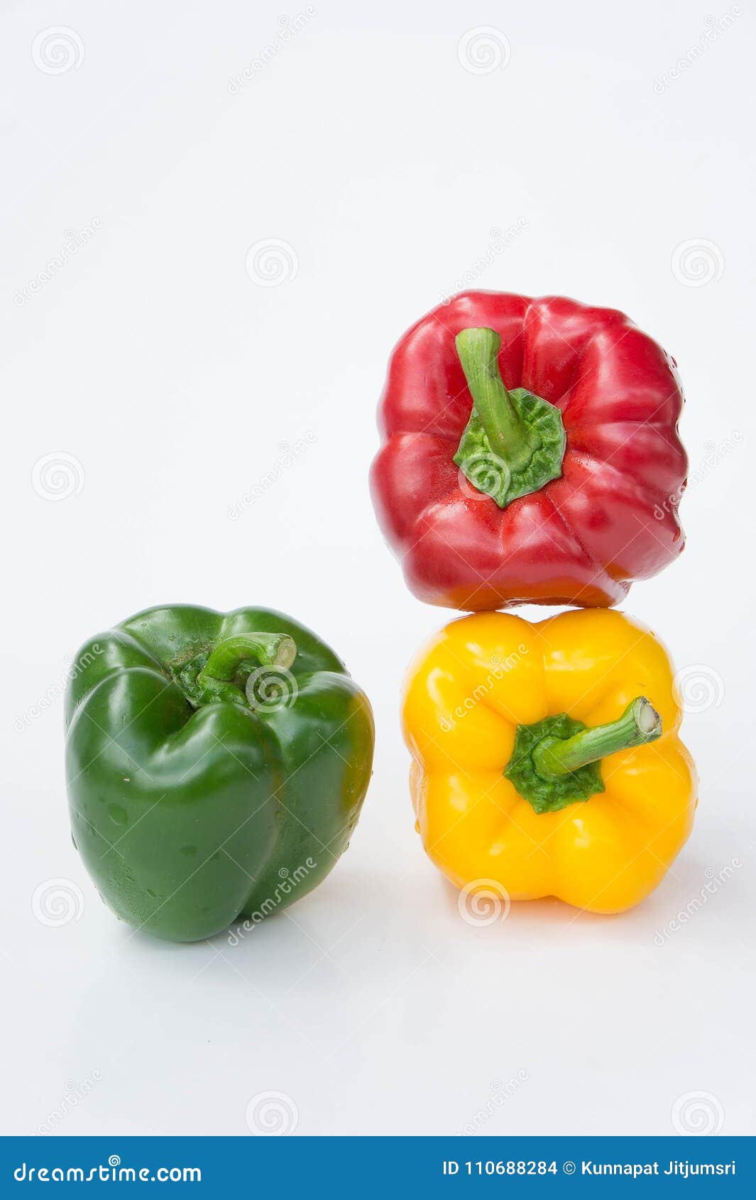 Pimenta Doce Isolada No Fundo Branco, Vegetal Cru Foto de Stock ...