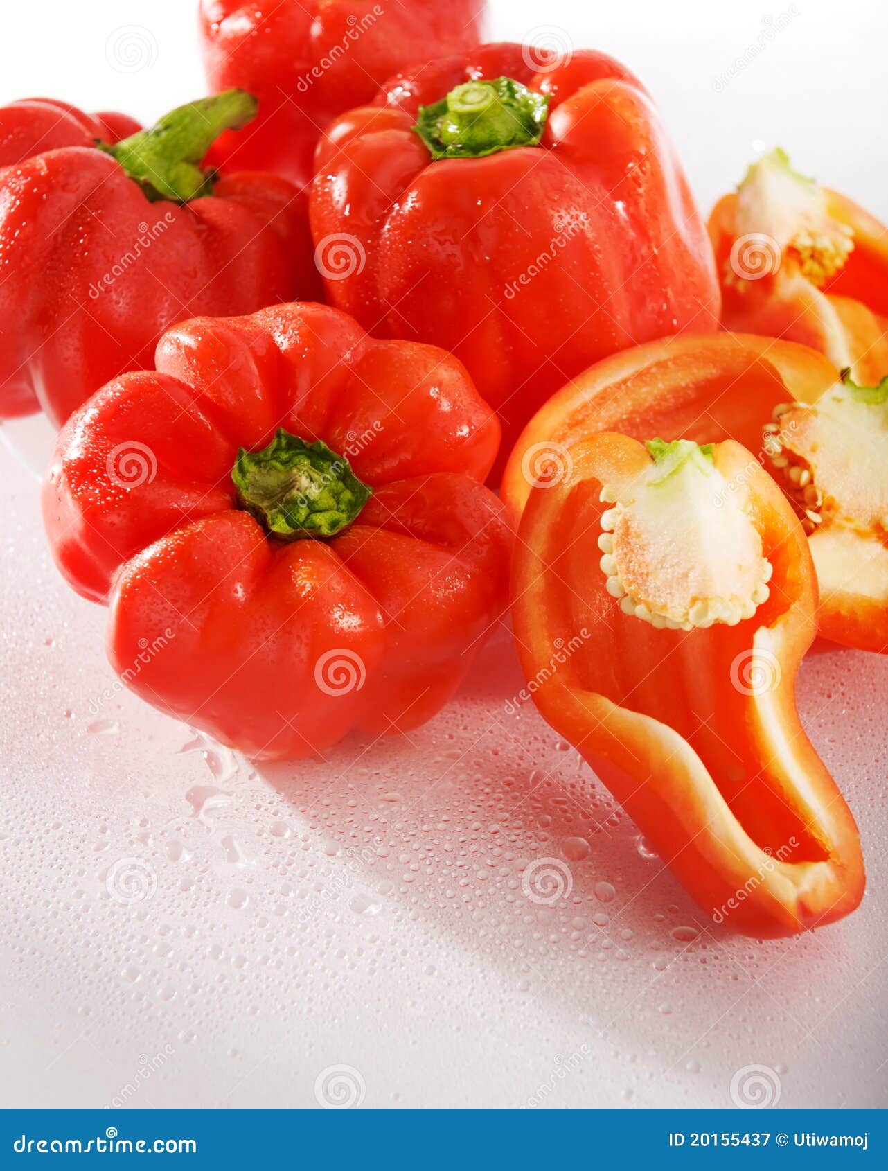 Pimenta Doce Vermelha, Cortes Imagem de Stock - Imagem de alimento ...