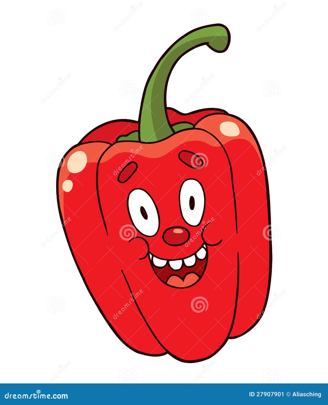 Pimenta Dos Desenhos Animados Ilustração do Vetor - Ilustração de ...