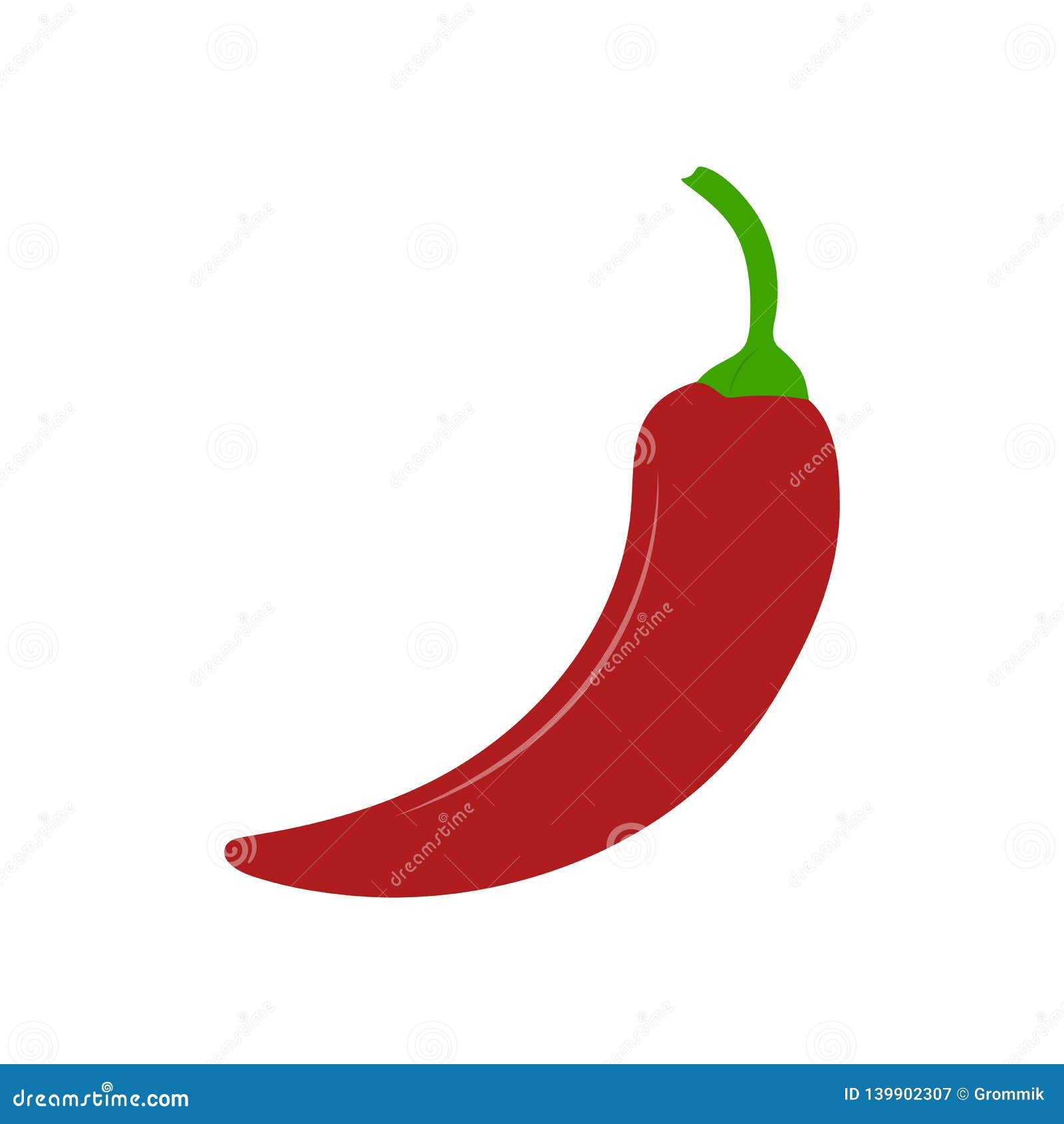 Pimenta Encarnado, Imagem Simples Da Cor Ilustração do Vetor ...