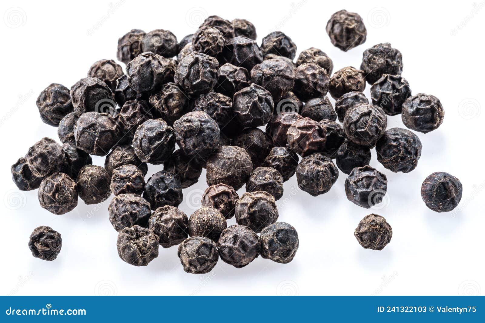 Pimenta Preta Isolada Sobre Fundo Branco Imagem de Stock - Imagem de ...