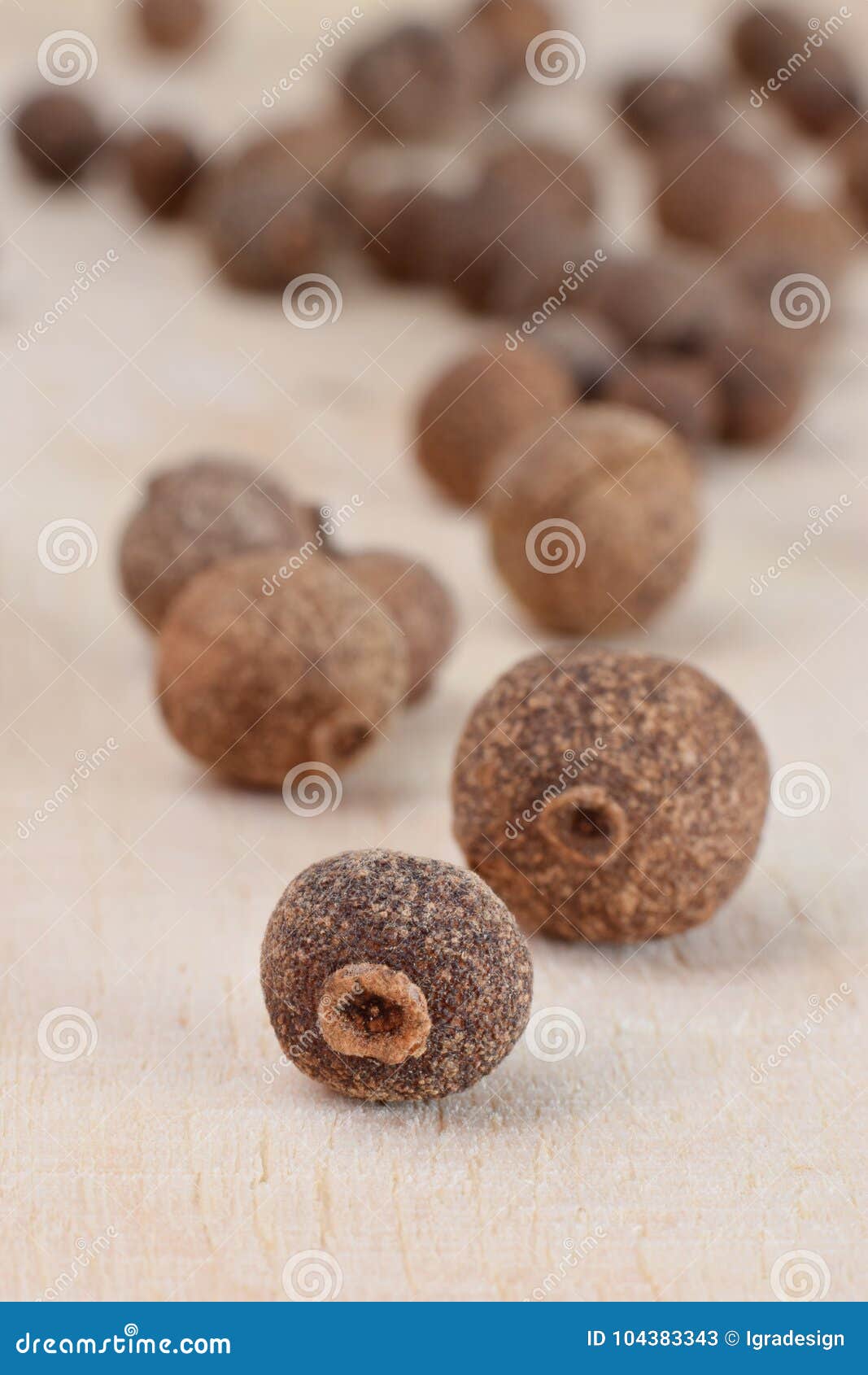 Pimento Grains Closed Up Vertical Stock Image - Image of product, food ...