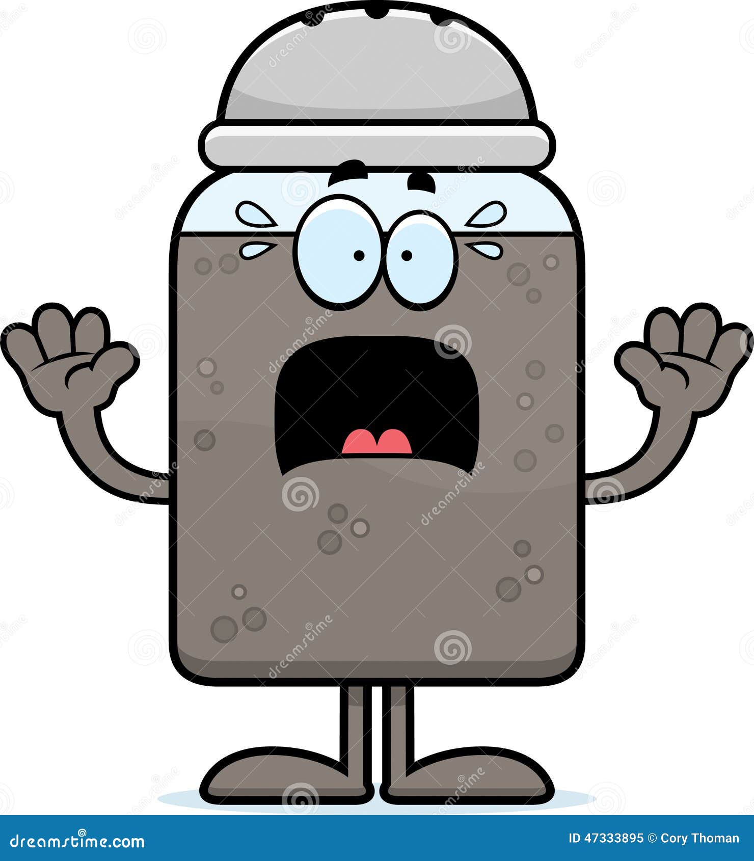 Pimienta Asustada De La Historieta Ilustración del Vector - Ilustración ...