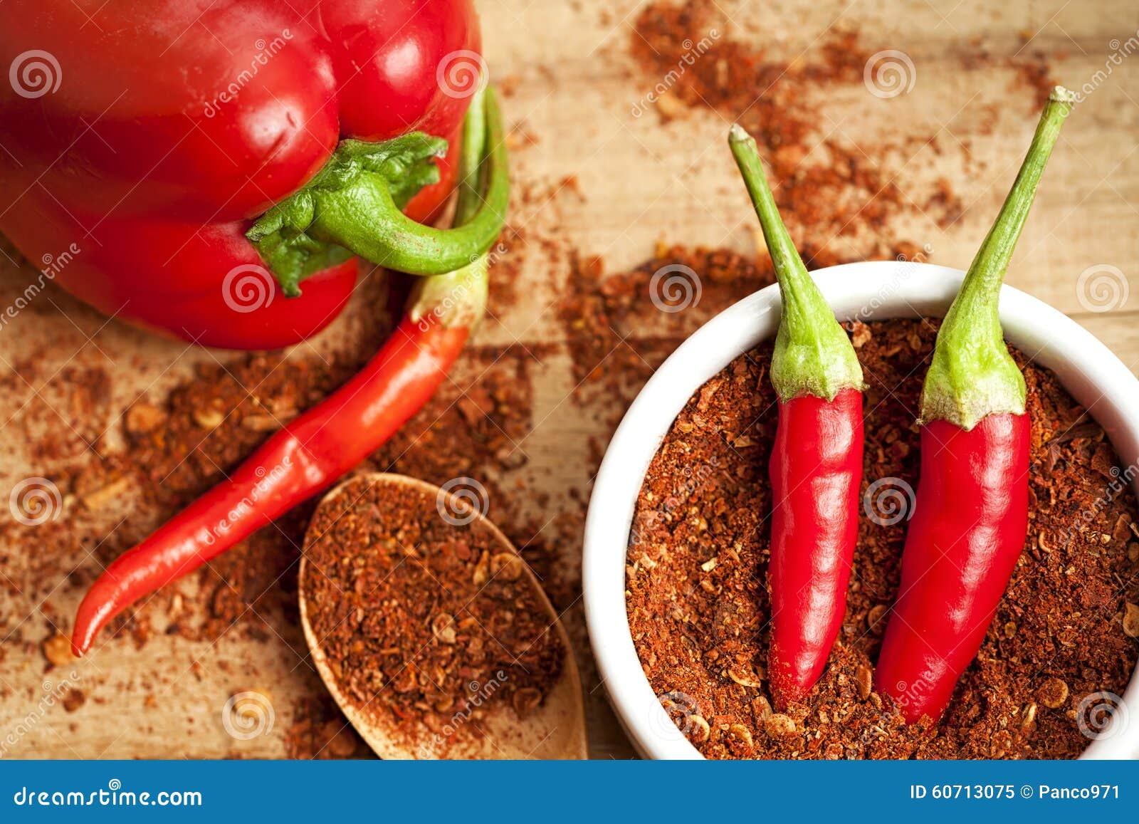 Pimienta De Cayena De La Especia Imagen de archivo - Imagen de picante ...